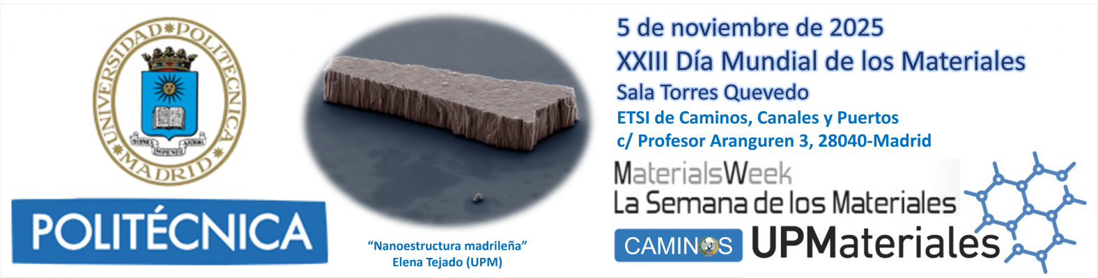MaterialsWeek 2025: Día Mundial de los Mateirales | UPM - Inicio